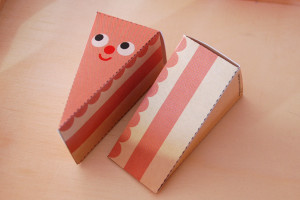 Cake Slice Treat Boxes paper craft DIY – My Paper Crane